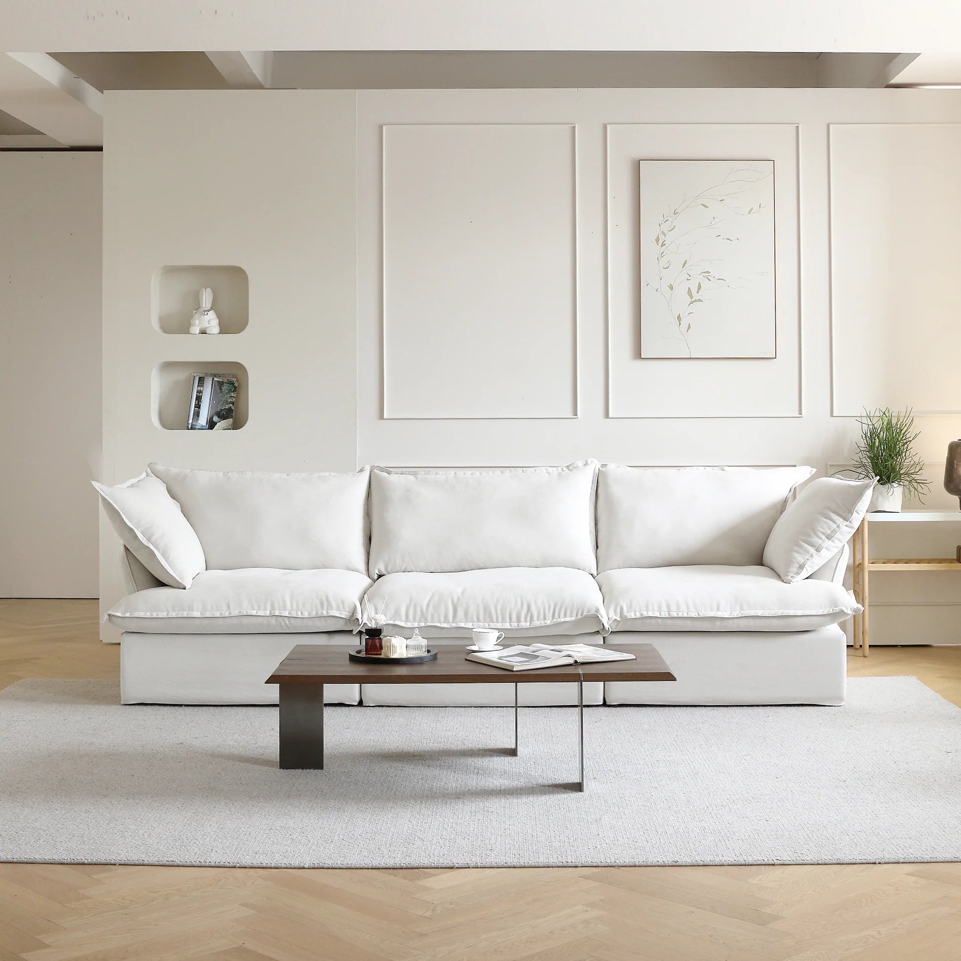 Modular Luxe 3-Seater Sofa in Beige – Sofie Home